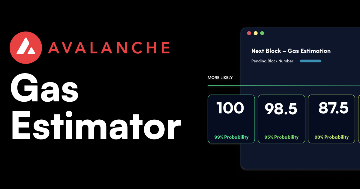 Estimate Gas Fees for the AVAX C-Chain. Powered By Blocknative